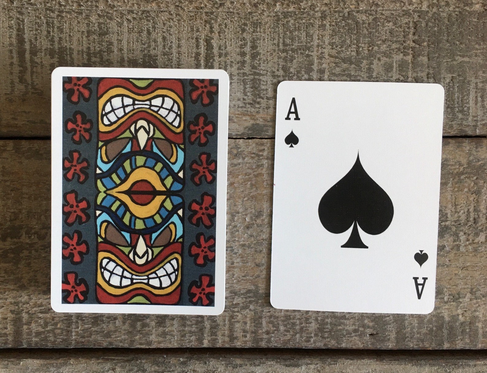 Tiki Playing Cards Tiki Card Deck Tiki Deck of Cards Tiki - Etsy