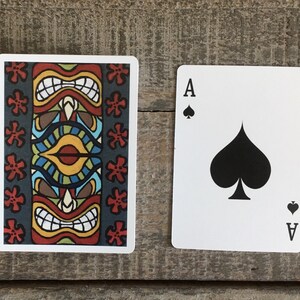 Tiki Playing Cards Tiki Card Deck Tiki Deck of Cards Tiki - Etsy