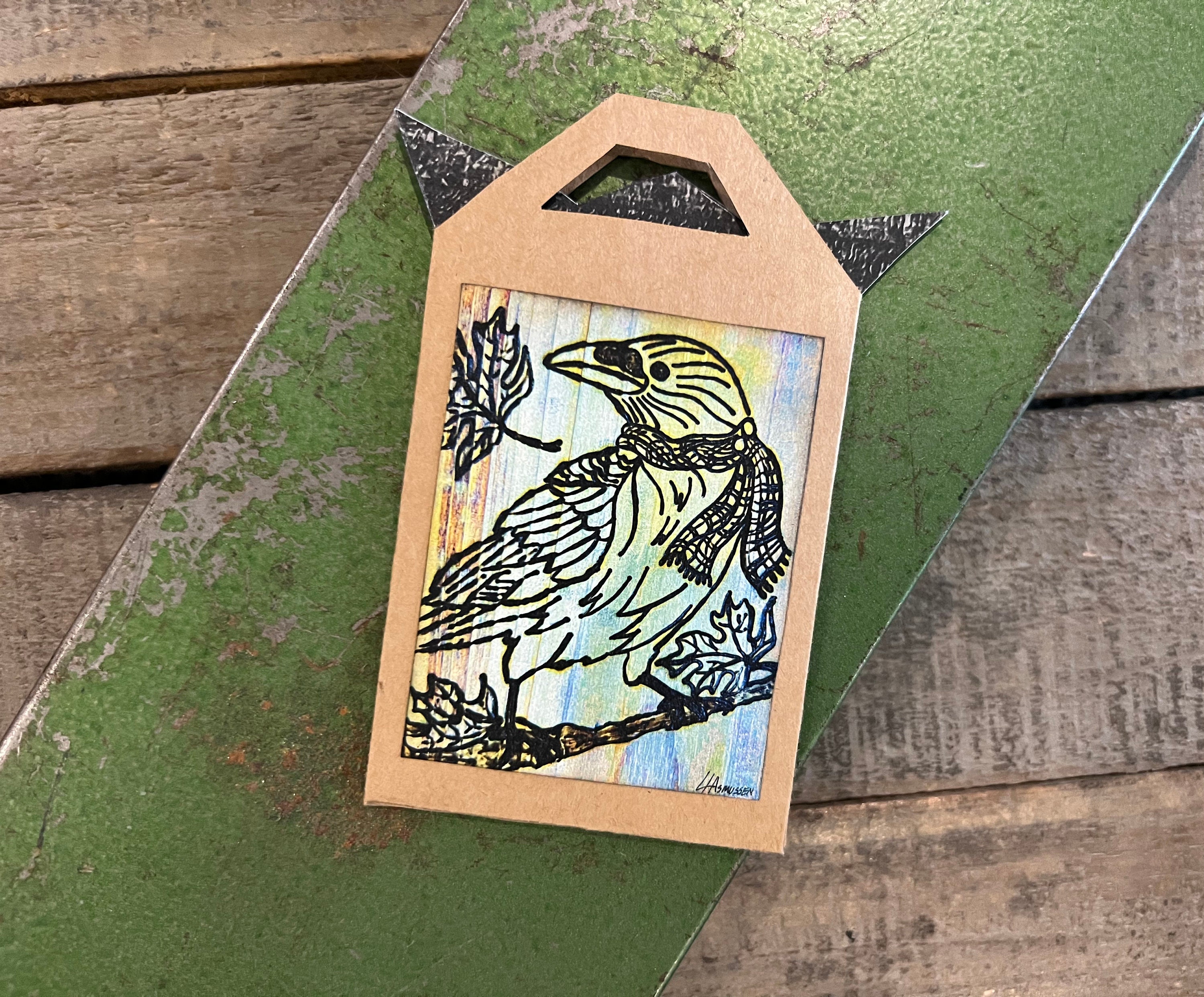 Crow Gift Card Holders 5 Holders With Envelopes Cute Crow - Etsy