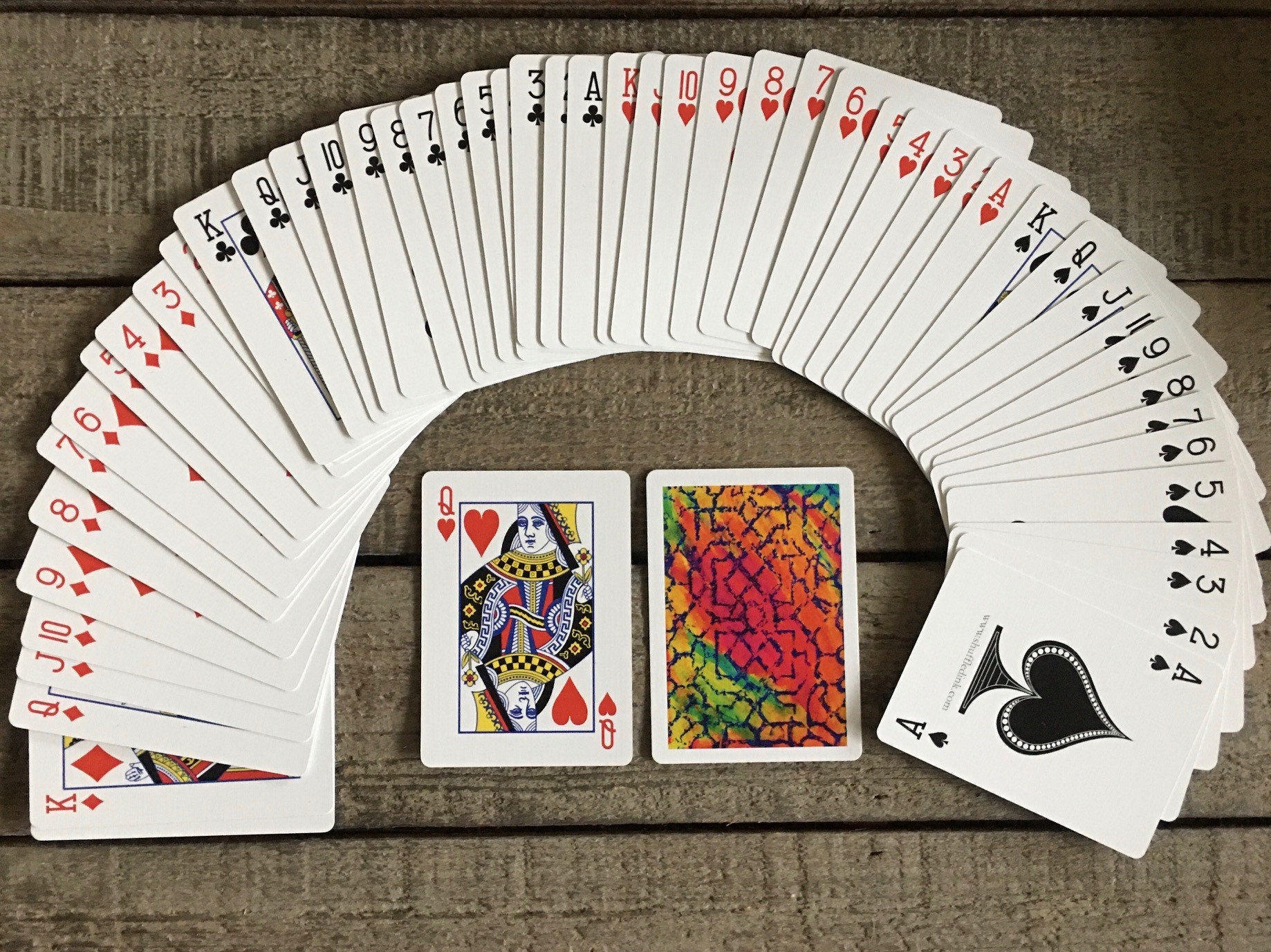 Rainbow Playing Cards Geometric Playing Cards Colorful - Etsy