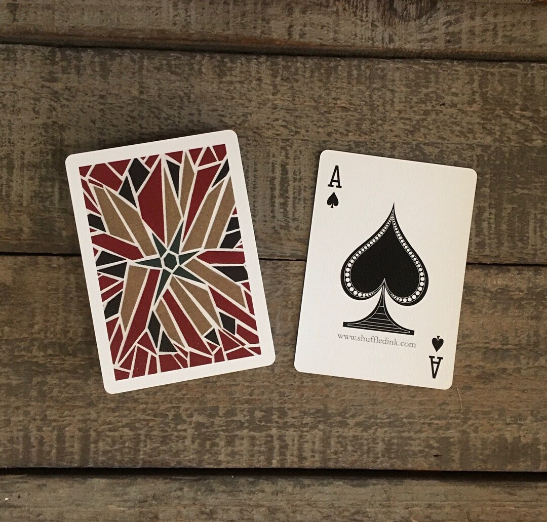 Starburst Playing Cards, Star Playing Cards, Geometric Star Playing ...