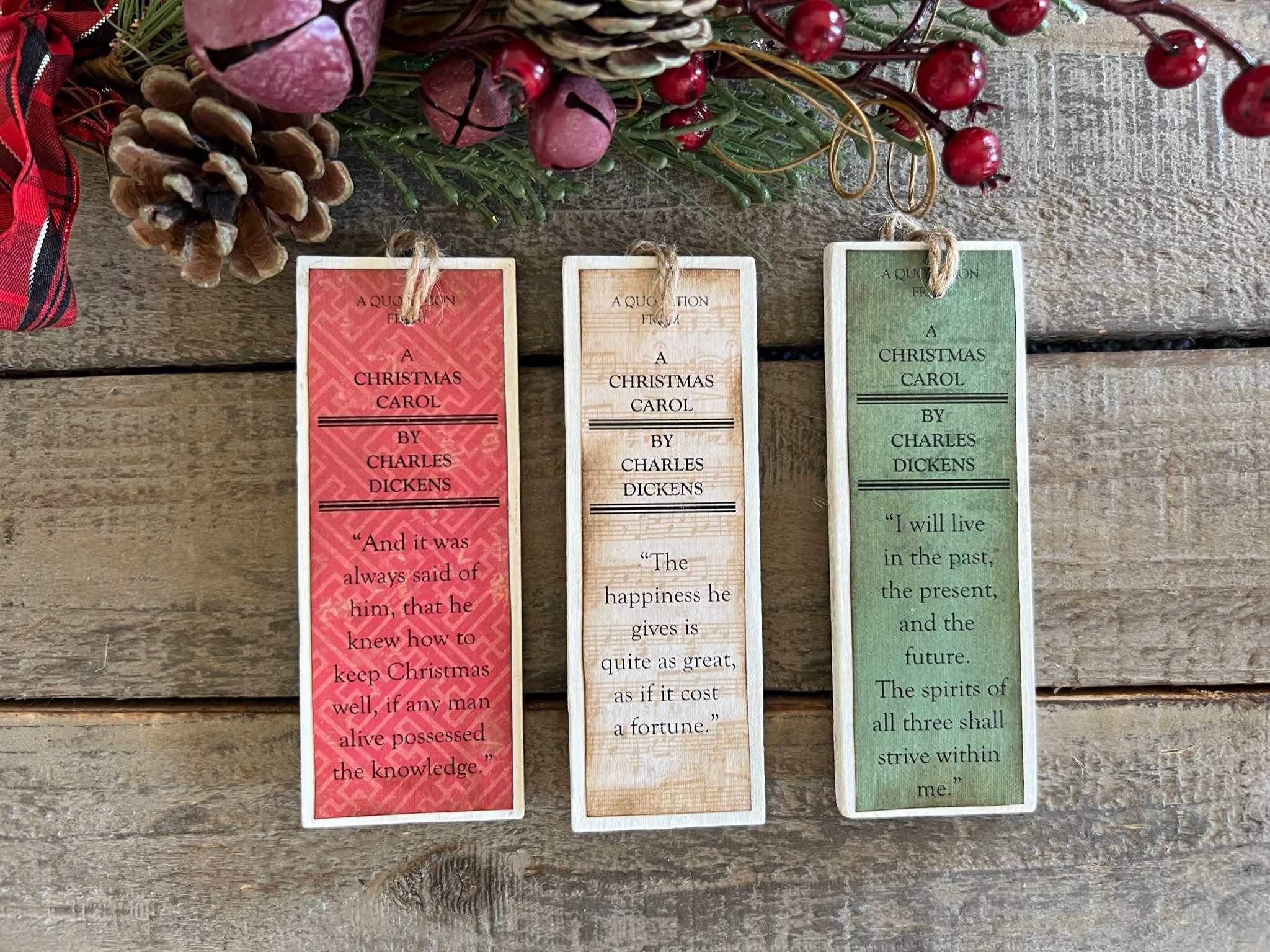 Charles Dickens Christmas Ornament Set, A Christmas Carol Ornaments ...