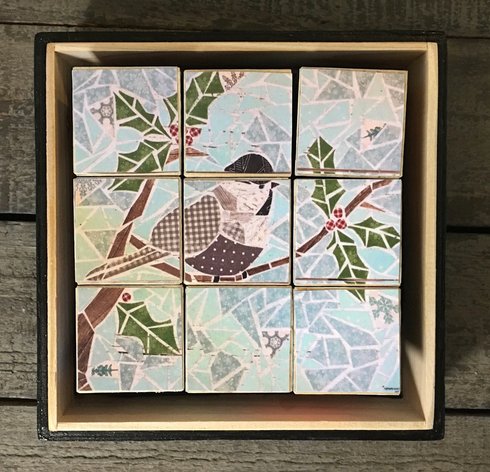 Wooden Cube Block Puzzle Vintage Style Heirloom Gift | Etsy