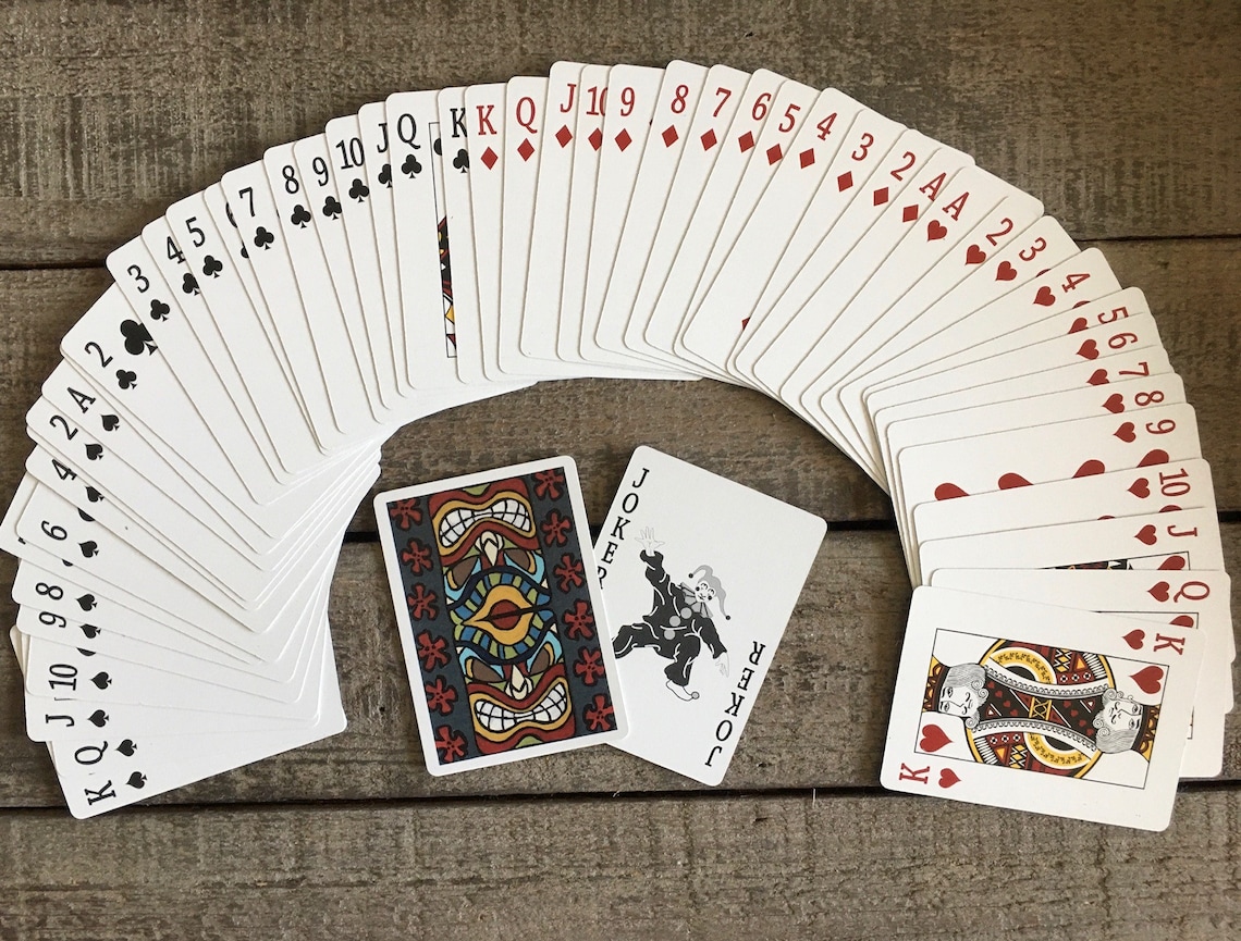 Tiki Playing Cards Tiki Card Deck Tiki Deck of Cards Tiki - Etsy