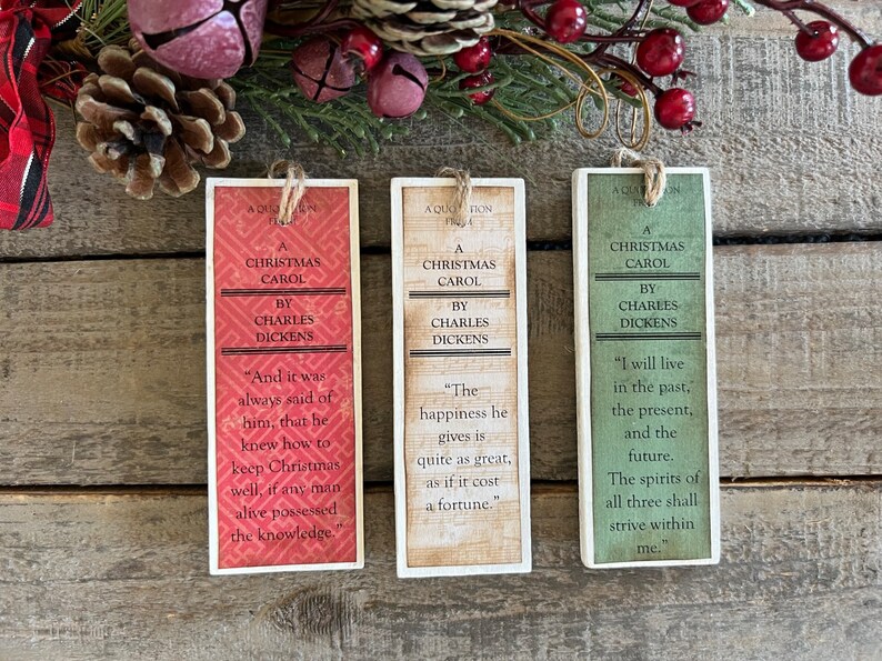 Charles Dickens Christmas Ornament Set, A Christmas Carol Ornaments ...