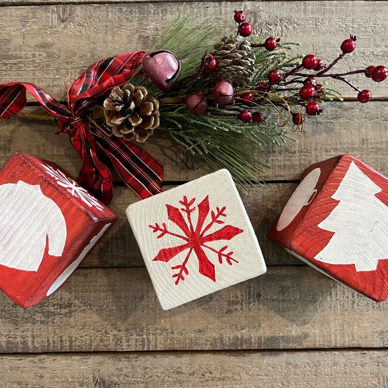 Christmas Blocks - Etsy