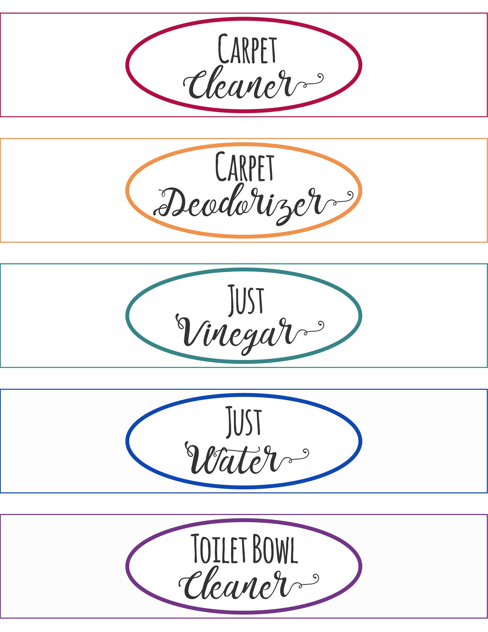 Cleaning Labels, Cleaning Printable, Cleaning House, Home Labels, Blank ...
