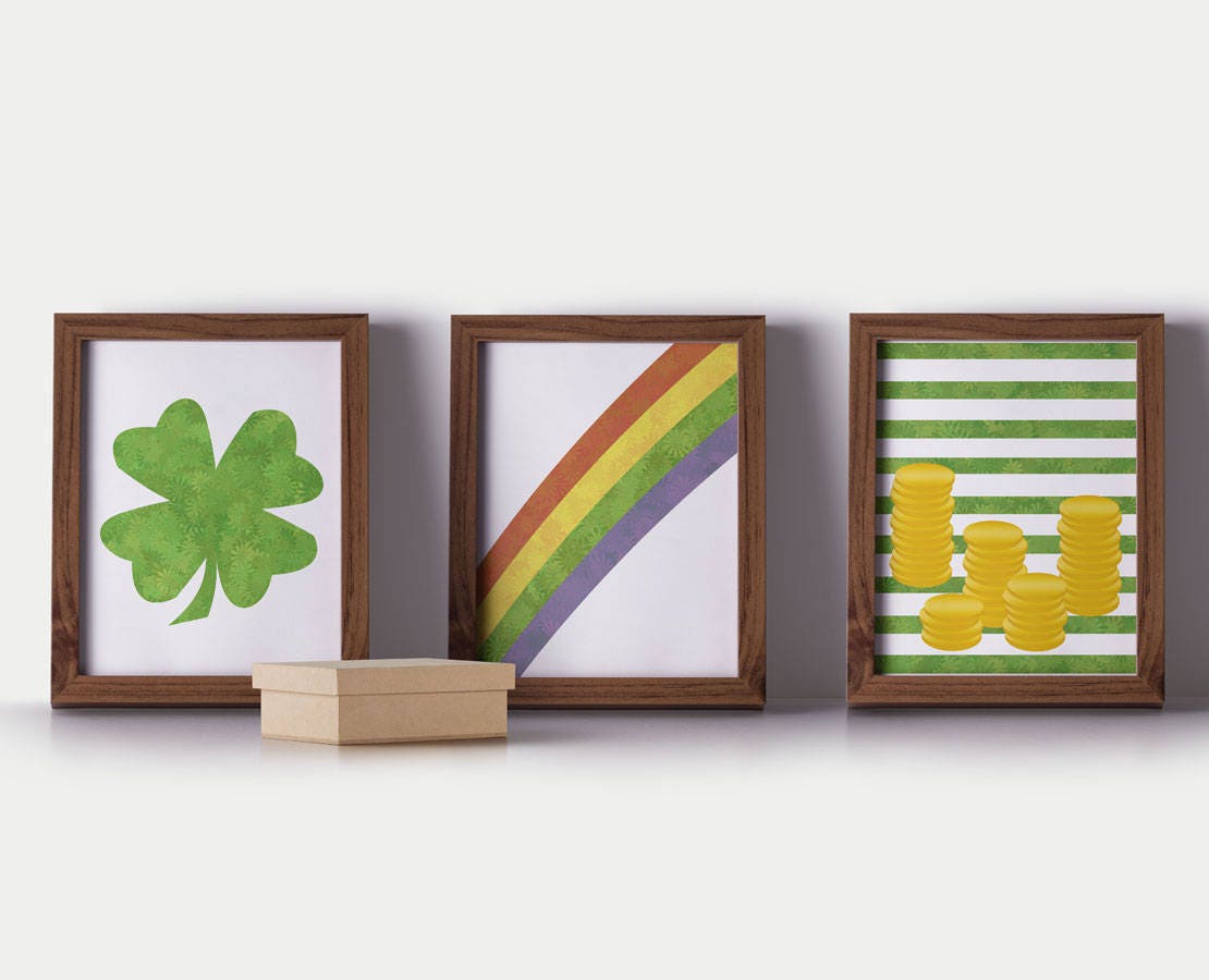 St Patricks Day Decor, St Patricks Day Four Leaf Clover, St Patricks ...