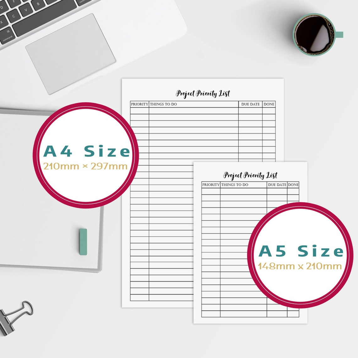 Project Printable Project Planner Project Organizer - Etsy