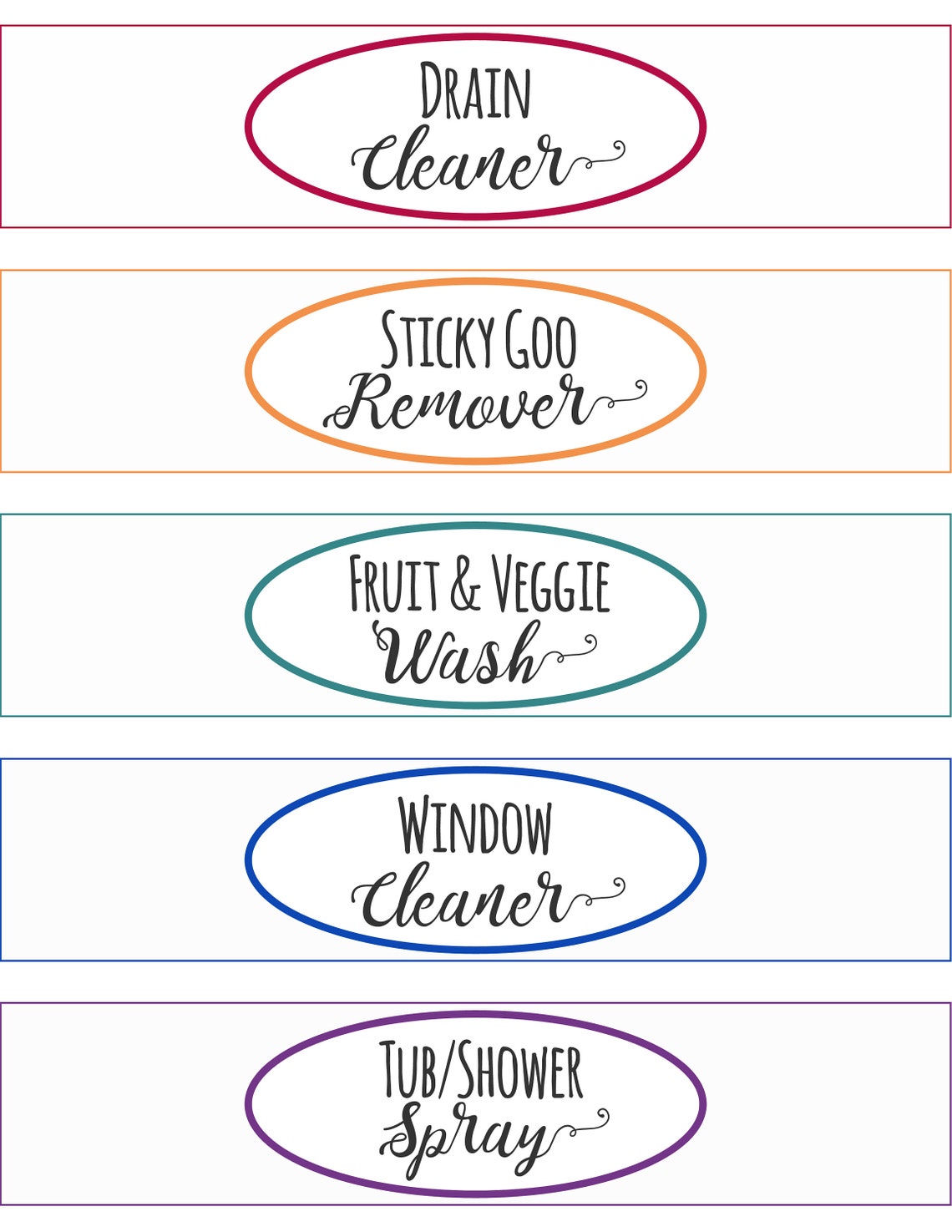 Cleaning Labels Cleaning Printable Cleaning House Home - Etsy