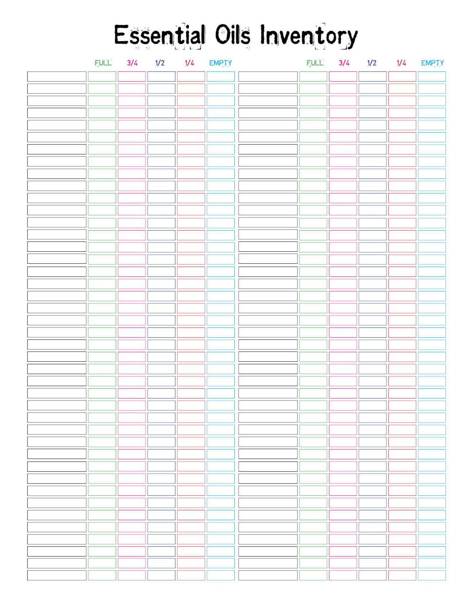 Oil Printable, Oil Accessories, Digital Oil, Printable List, Printable ...