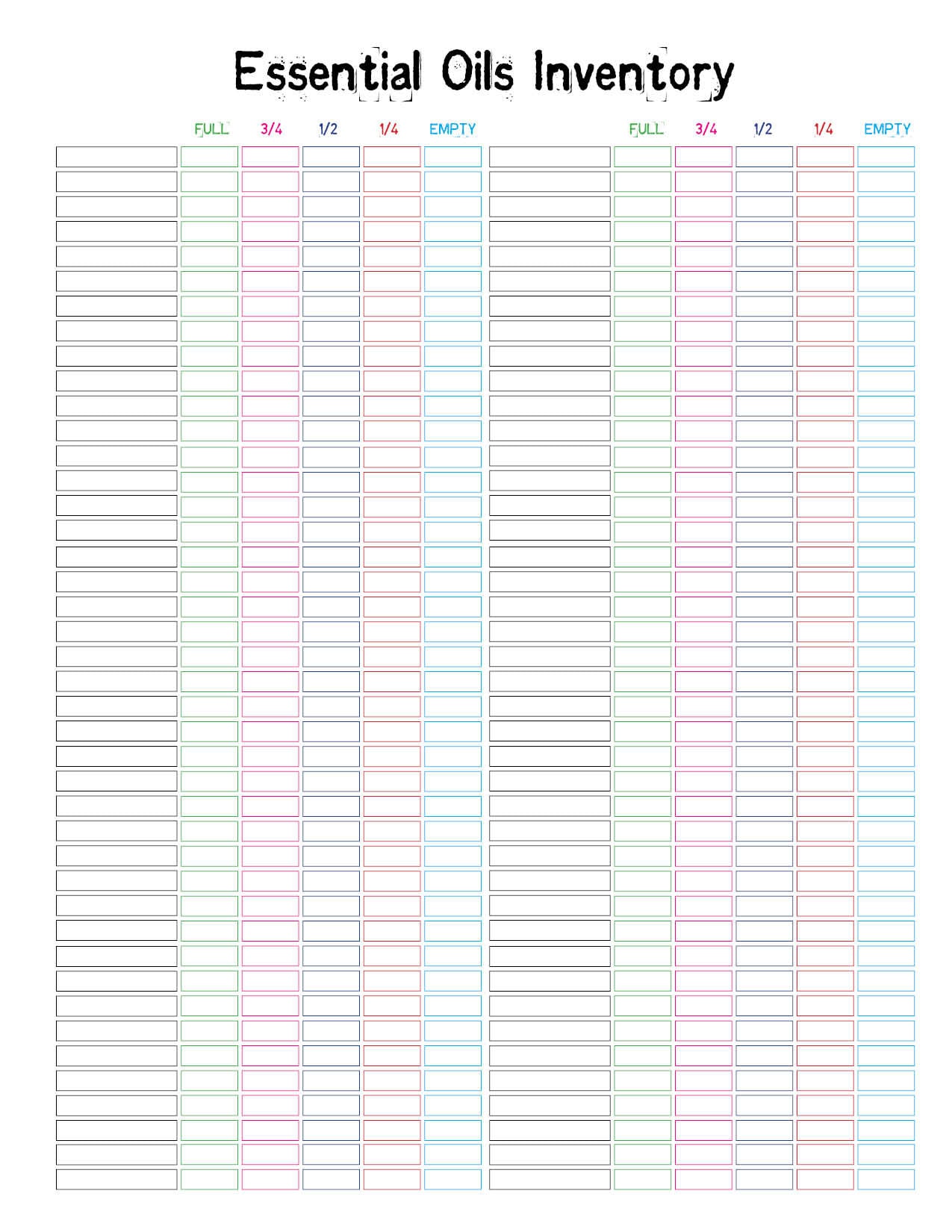 Oil Printable, Oil Accessories, Digital Oil, Printable List, Printable ...