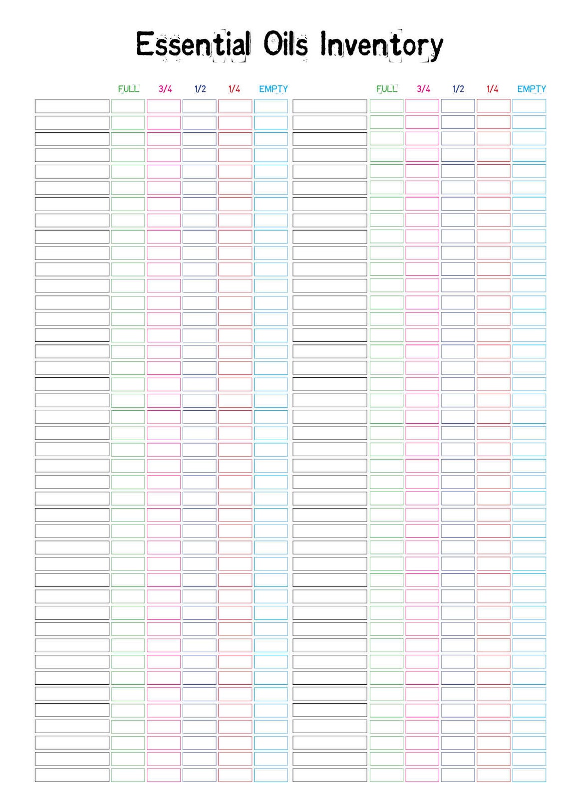 Oil Printable, Oil Accessories, Digital Oil, Printable List, Printable ...