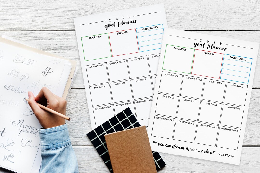 Goal Planner, Goal Printable, Goal Tracker, Planner Page, Planner ...