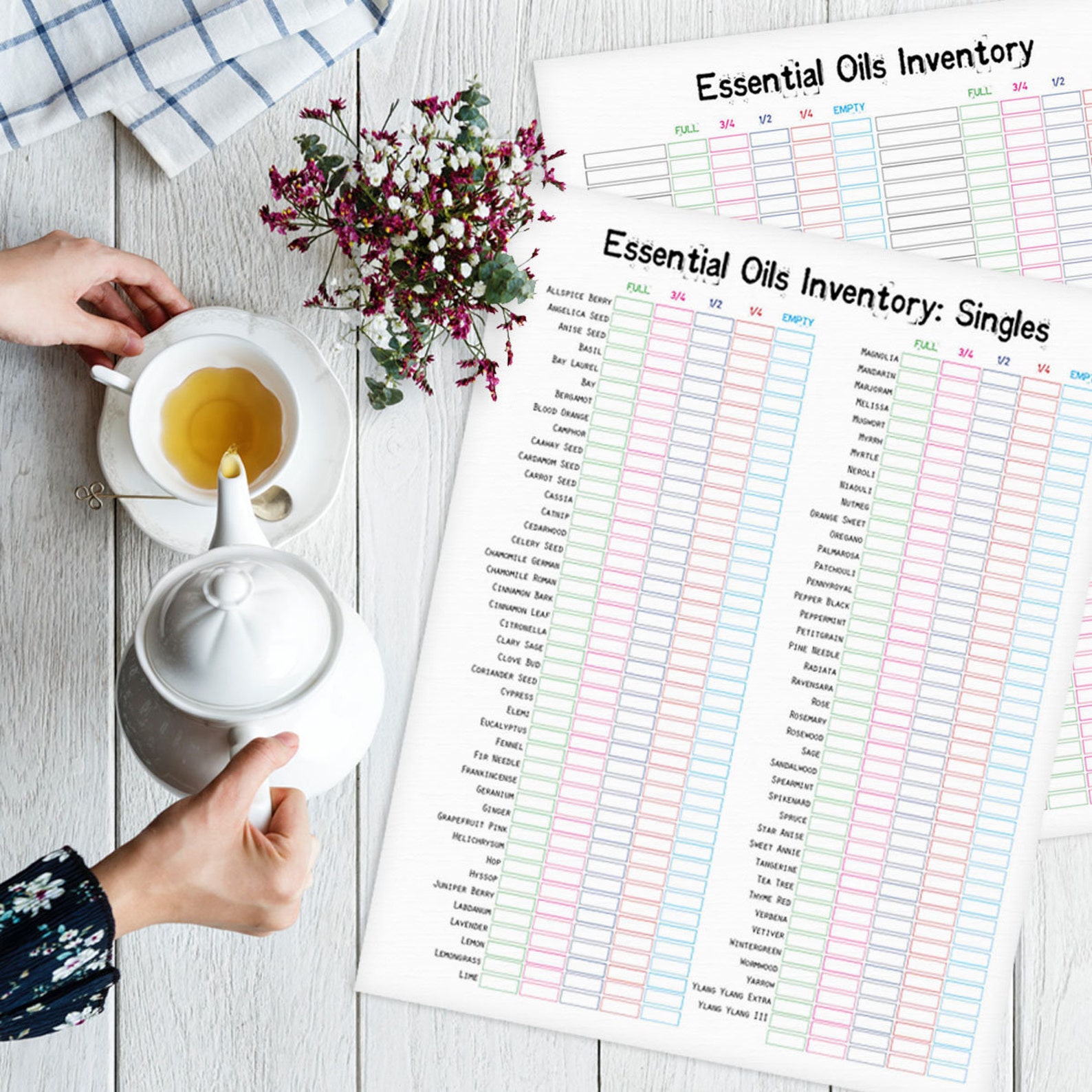 Oil Printable, Oil Accessories, Digital Oil, Printable List, Printable ...