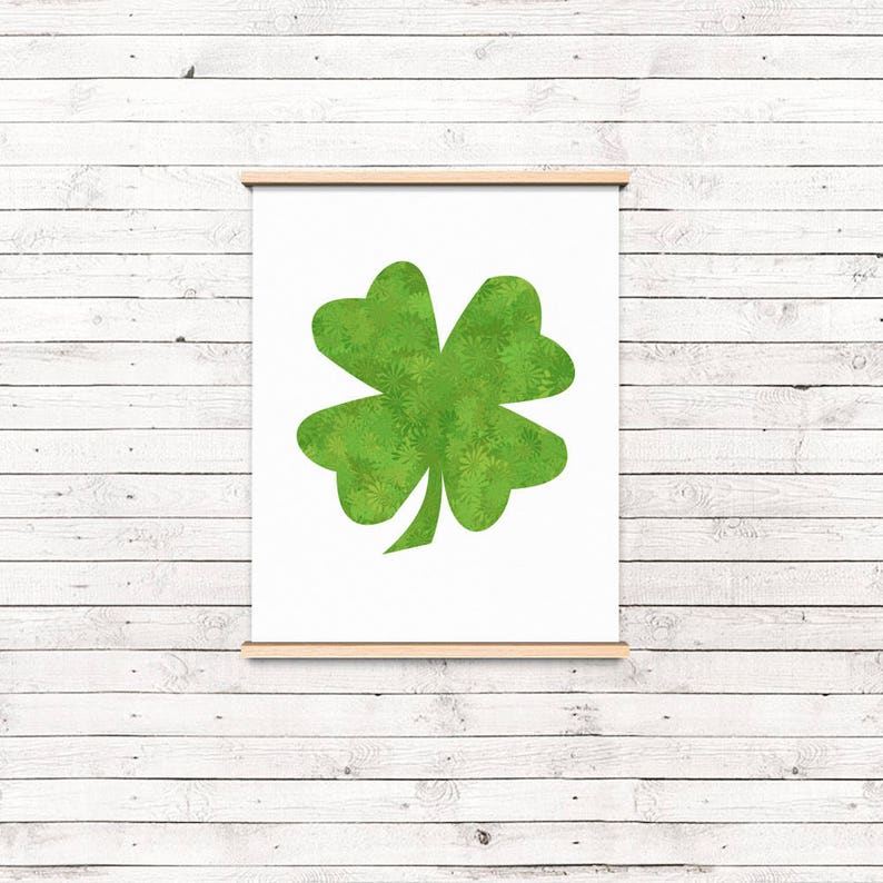 St Patricks Day Decor, St Patricks Day Four Leaf Clover, St Patricks ...
