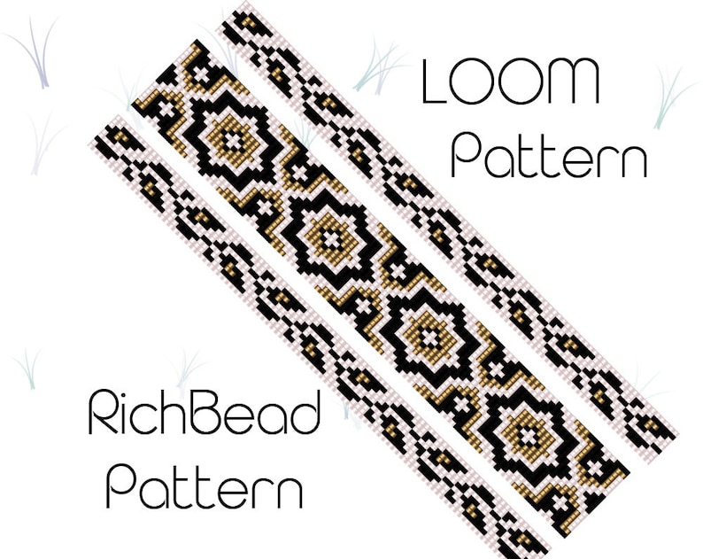 Seed Bead Bracelet Patterns for Beginners Loom Beaded Cuff | Etsy