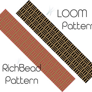 Geometric Seed Bead Patterns Bracelet Bead Loom Patterns Miyuki Delica ...