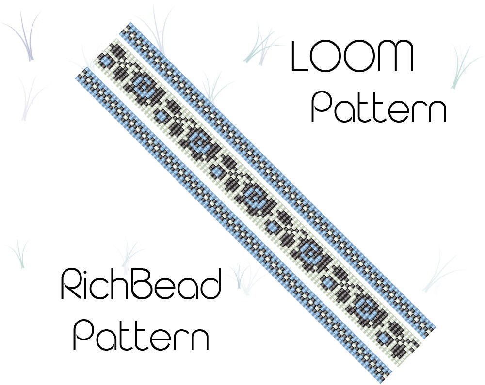Beaded Rose Pattern Bracelet Bead Loom Patterns Narrow Flower - Etsy