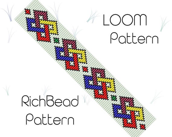 Celtic Knot Bead Loom Bracelet Patterns Seed Bead Loom - Etsy