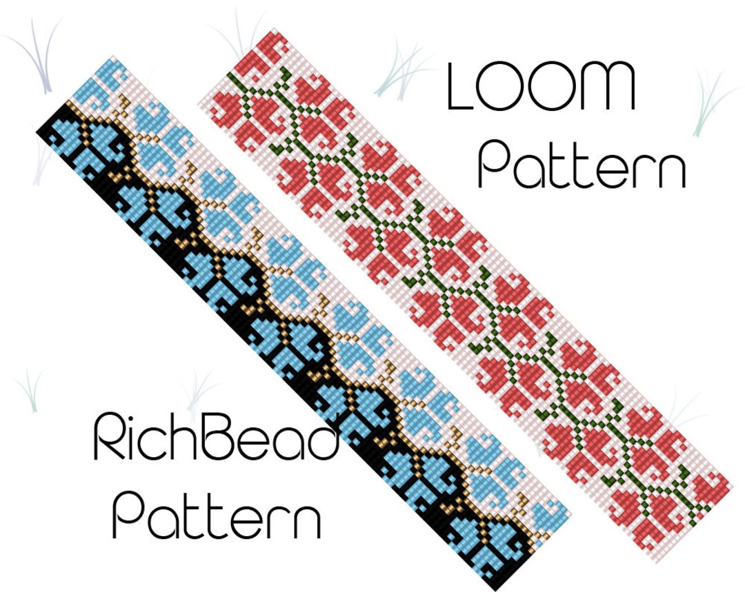 Beaded Loom Bracelet Pattern, PDF Seed Bead Bracelet, DIY Beading ...