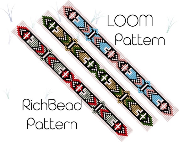 Bead Loom Patterns Native American Inspired Tribal Seed Bead | Etsy