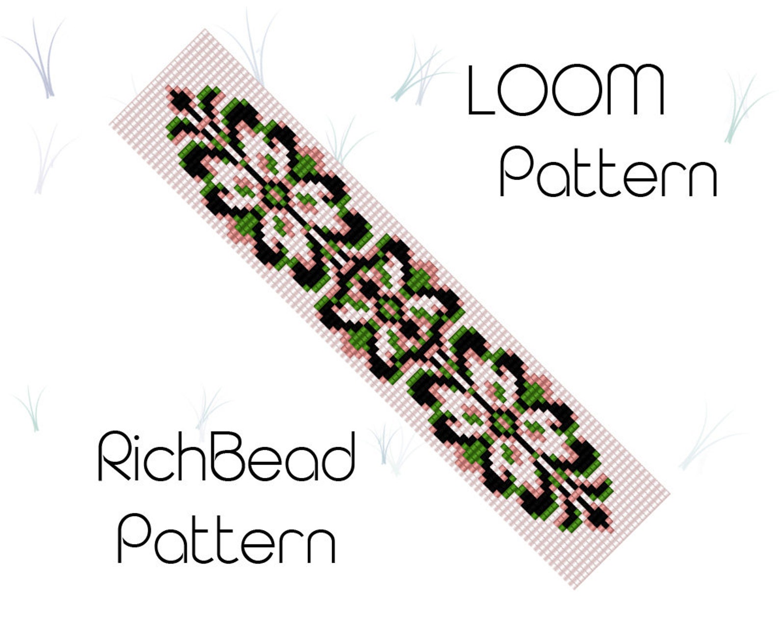 Flower Bead Loom Bracelet Patterns Floral Seed Bead Loom - Etsy