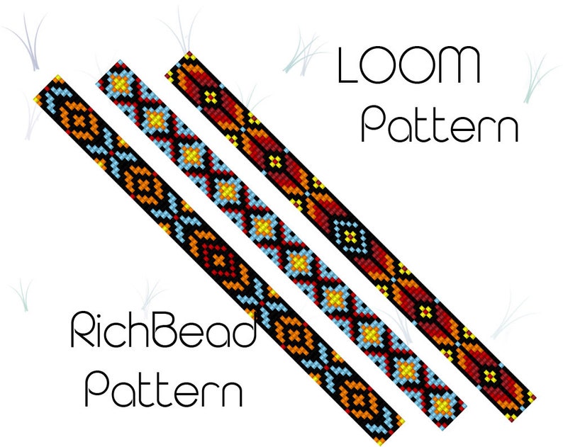 Bead Loom Patterns Native American Seed Bead Bracelet Patterns - Etsy