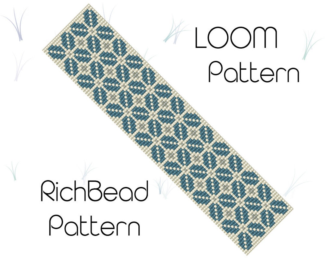 Square Stitch Beading Pattern Bead Loom Bracelet Patterns Bead Loom ...