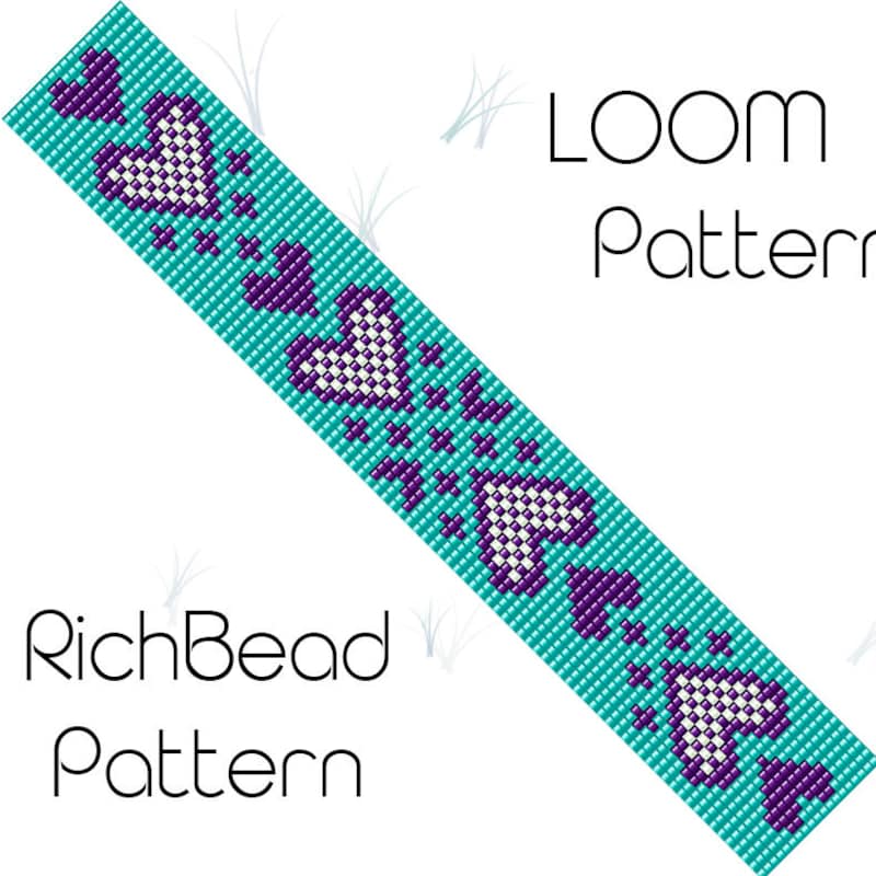 Heart Beading Pattern - Etsy