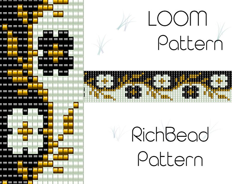 Beaded Loom Bracelet Pattern, Seed Bead Bracelet, DIY Beading, Instant ...