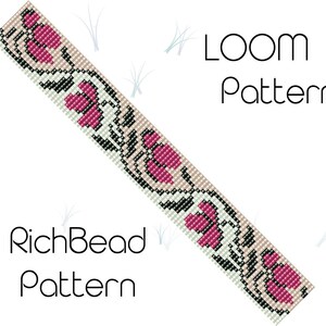 Loom Bead Pattern Flower, Beaded Loom Patterns Floral, Bead Loom ...