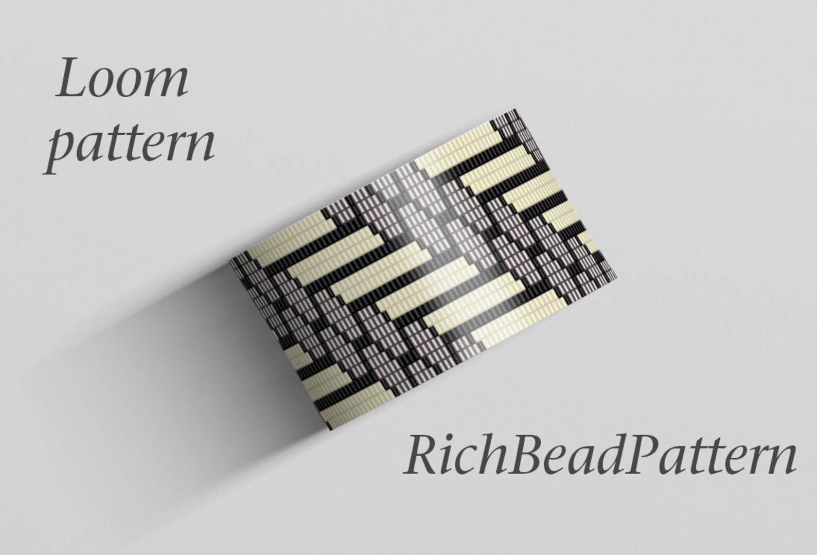 Honeycomb Bead Loom Patterns Bracelet Square Stitch Beading | Etsy