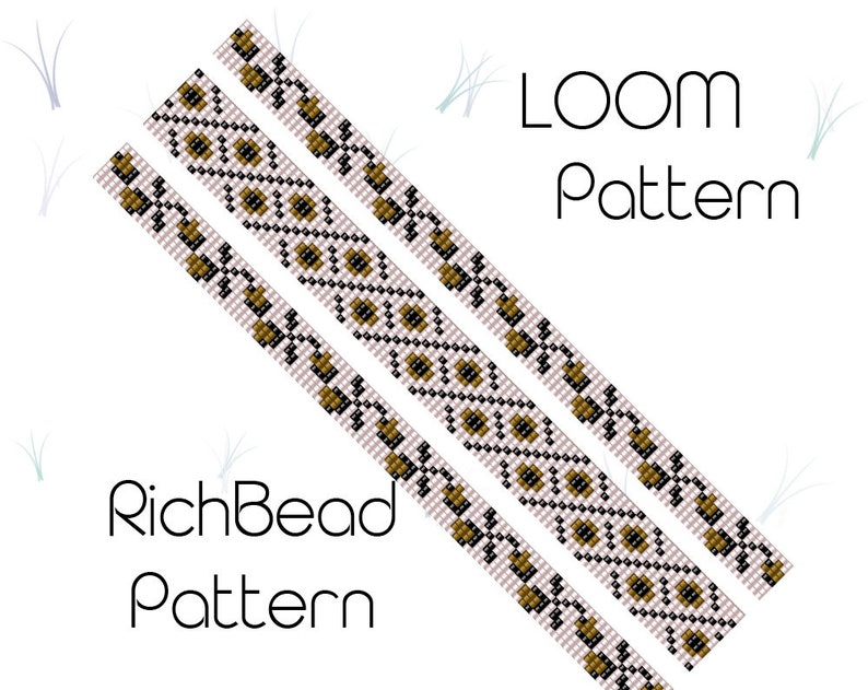 Flower Narrow Beading Loom Patterns Bracelet Bead Loom Patterns ...