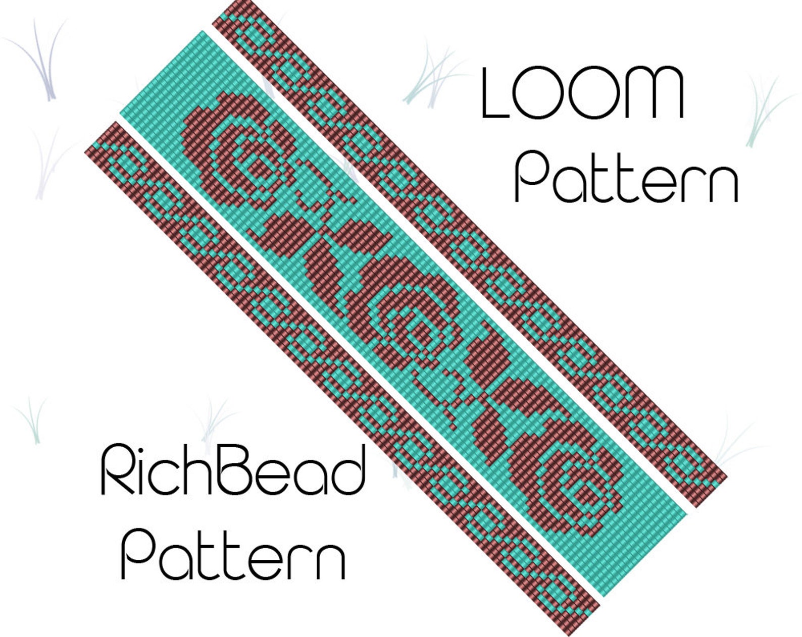 Beaded Rose Pattern Loom Beading Flower Bead Loom Patterns - Etsy Australia