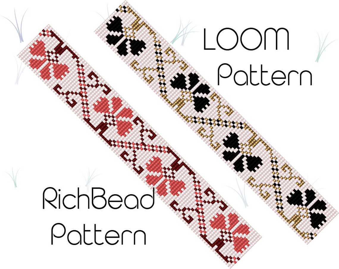 Flower Loom Beading Bracelet Patterns Beaded Bracelet Patterns - Etsy