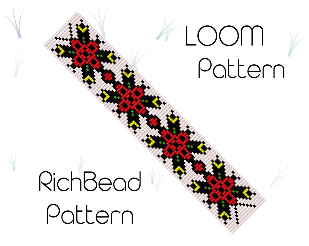 Loom Beading Patterns Ukraine Patterns Bracelet Stand With Ukraine Seed ...