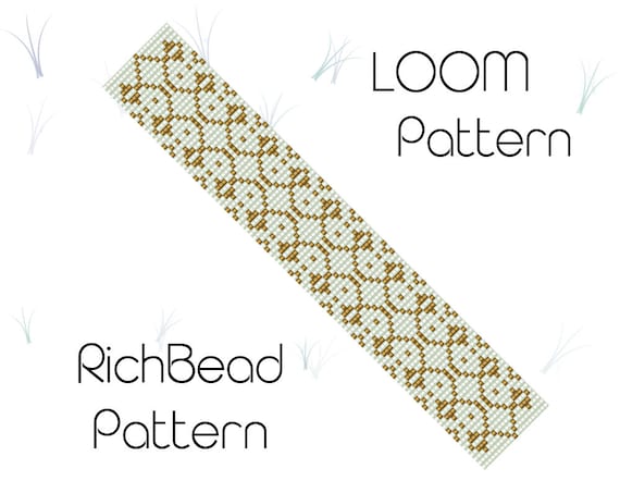 Square Stitch Beading Pattern Bead Loom Bracelet Patterns Seed | Etsy