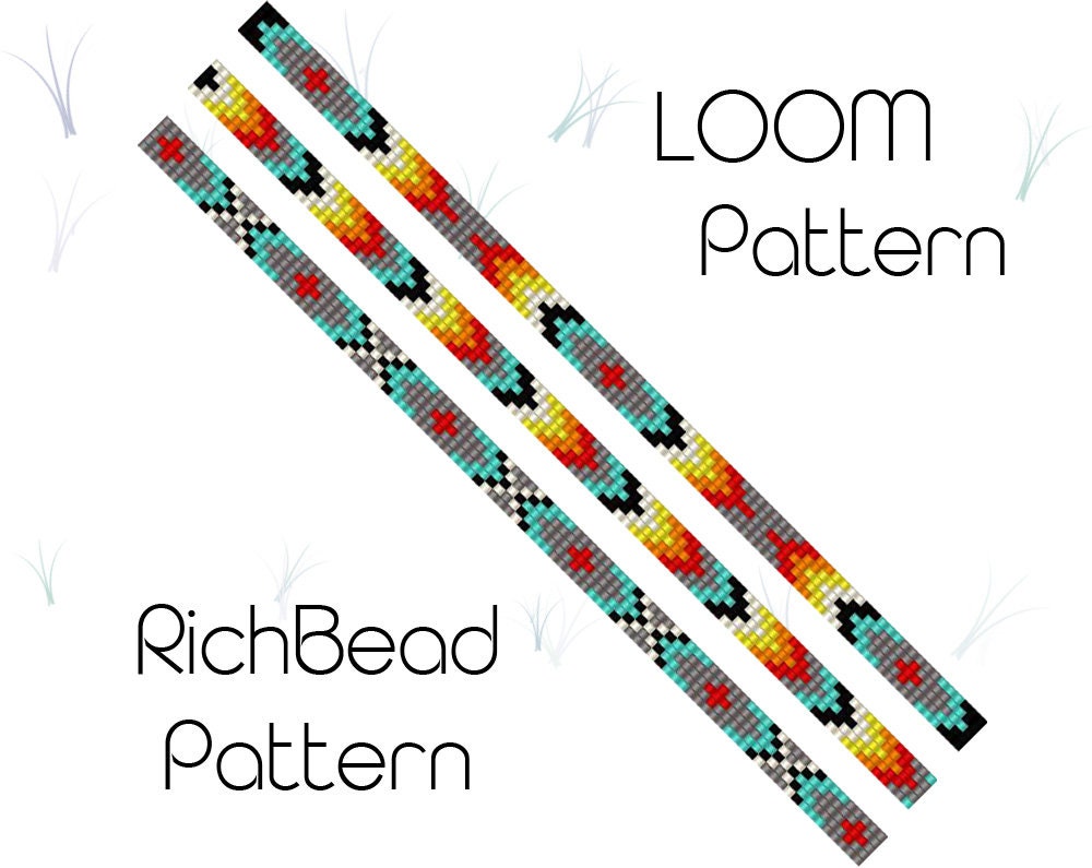 Bead Loom Patterns Native American Tribal Seed Bead Bracelet Patterns ...