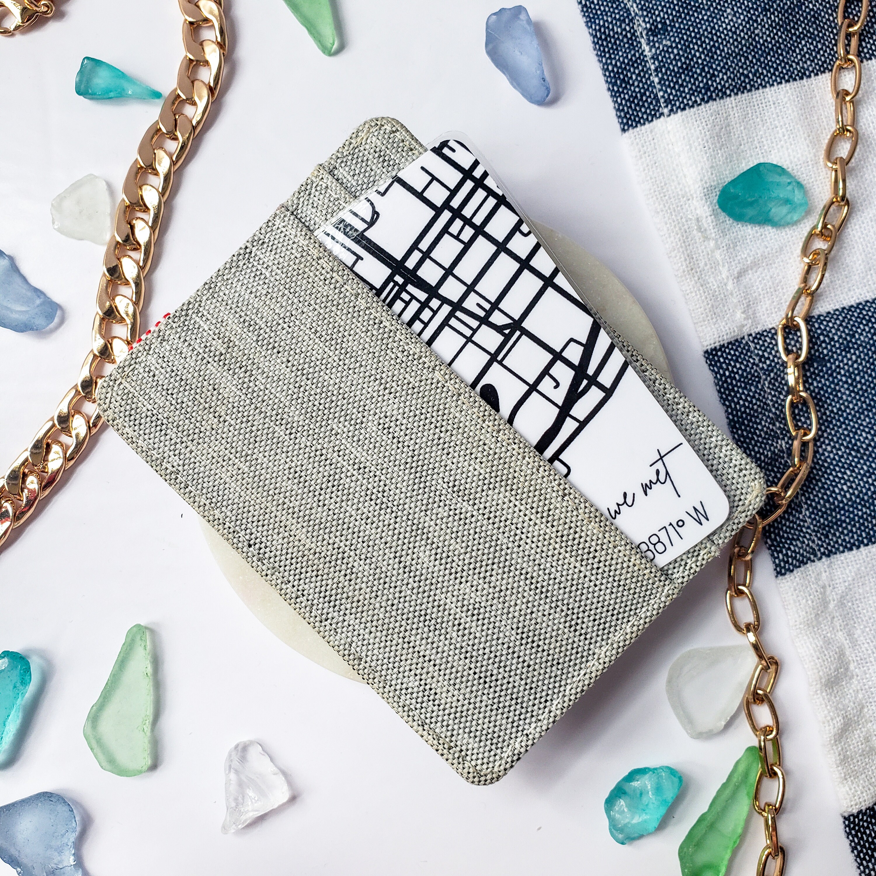 Custom Map Wallet Card Where We Met Map First Date Map - Etsy Canada