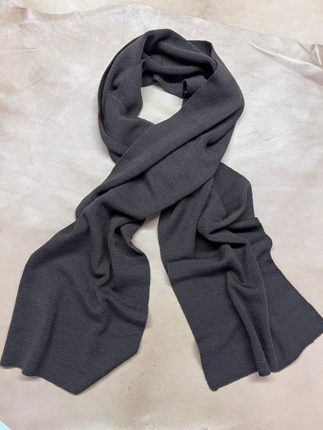 Gray Rice Grain Pattern Scarf - Etsy