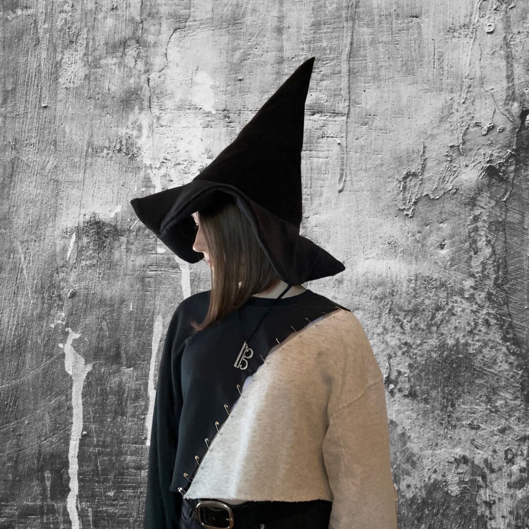 Witches Hat in Child and Adult Sizes, Whimsical, Pointed Hat in Black ...