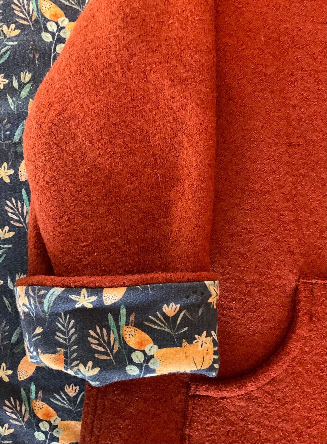 Wool Coat Limited Edition Fox Design 100% British Wool Fox - Etsy