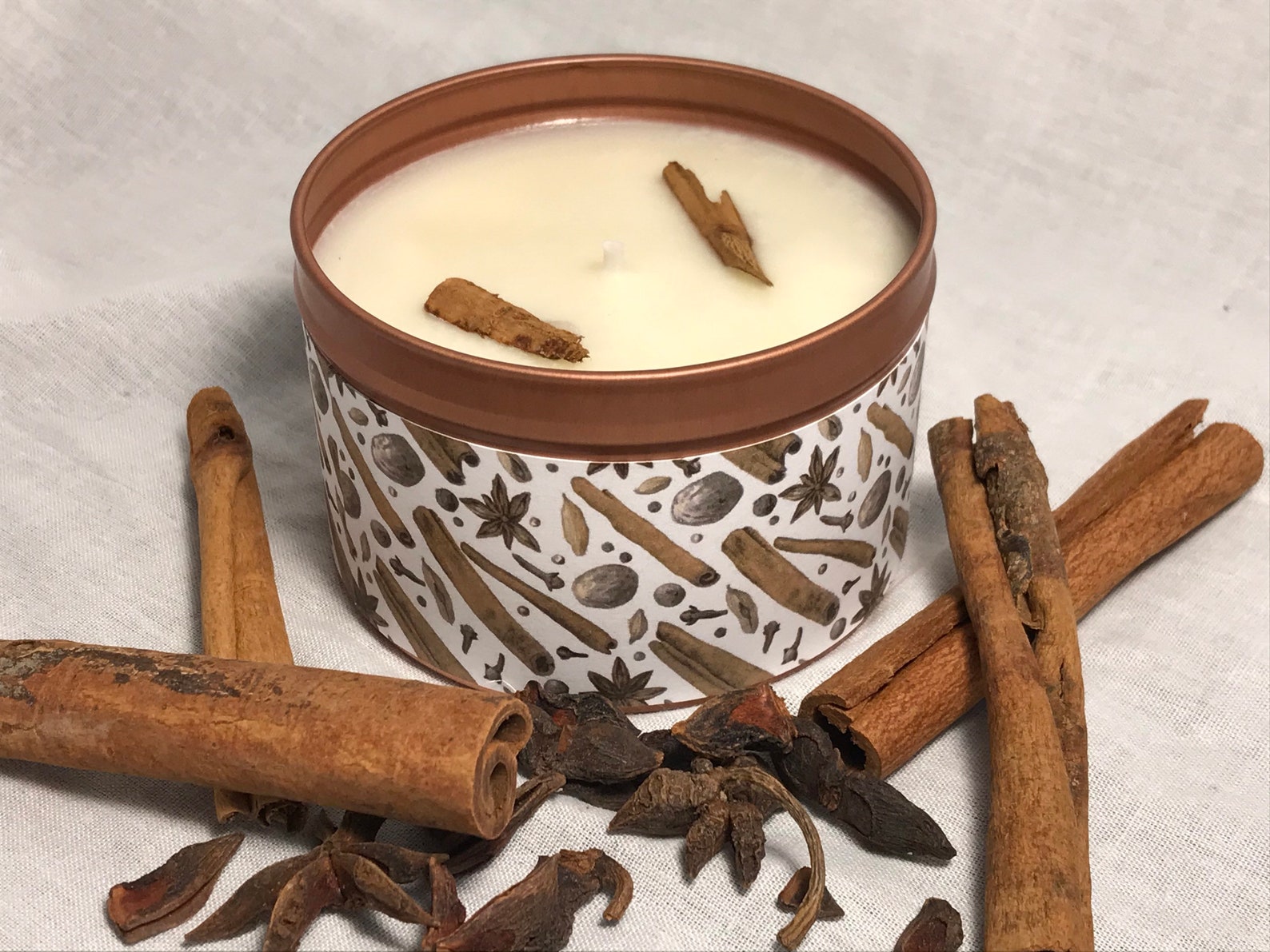 Cinnamon Candle - Etsy