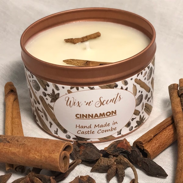 Cinnamon Candle - Etsy UK
