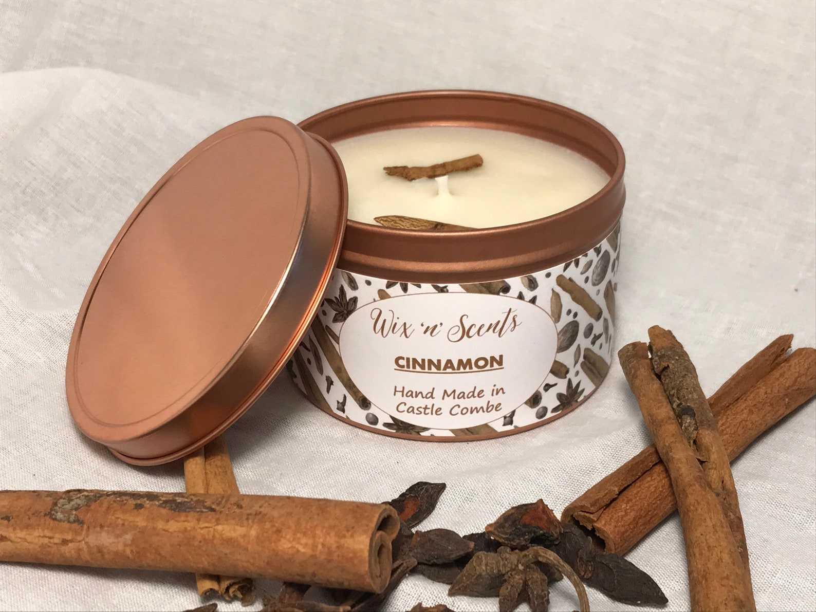 Cinnamon Candle - Etsy