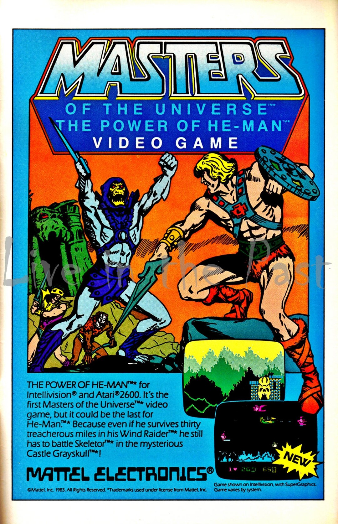 He-man Atari Video Game Ad Poster Print - Etsy