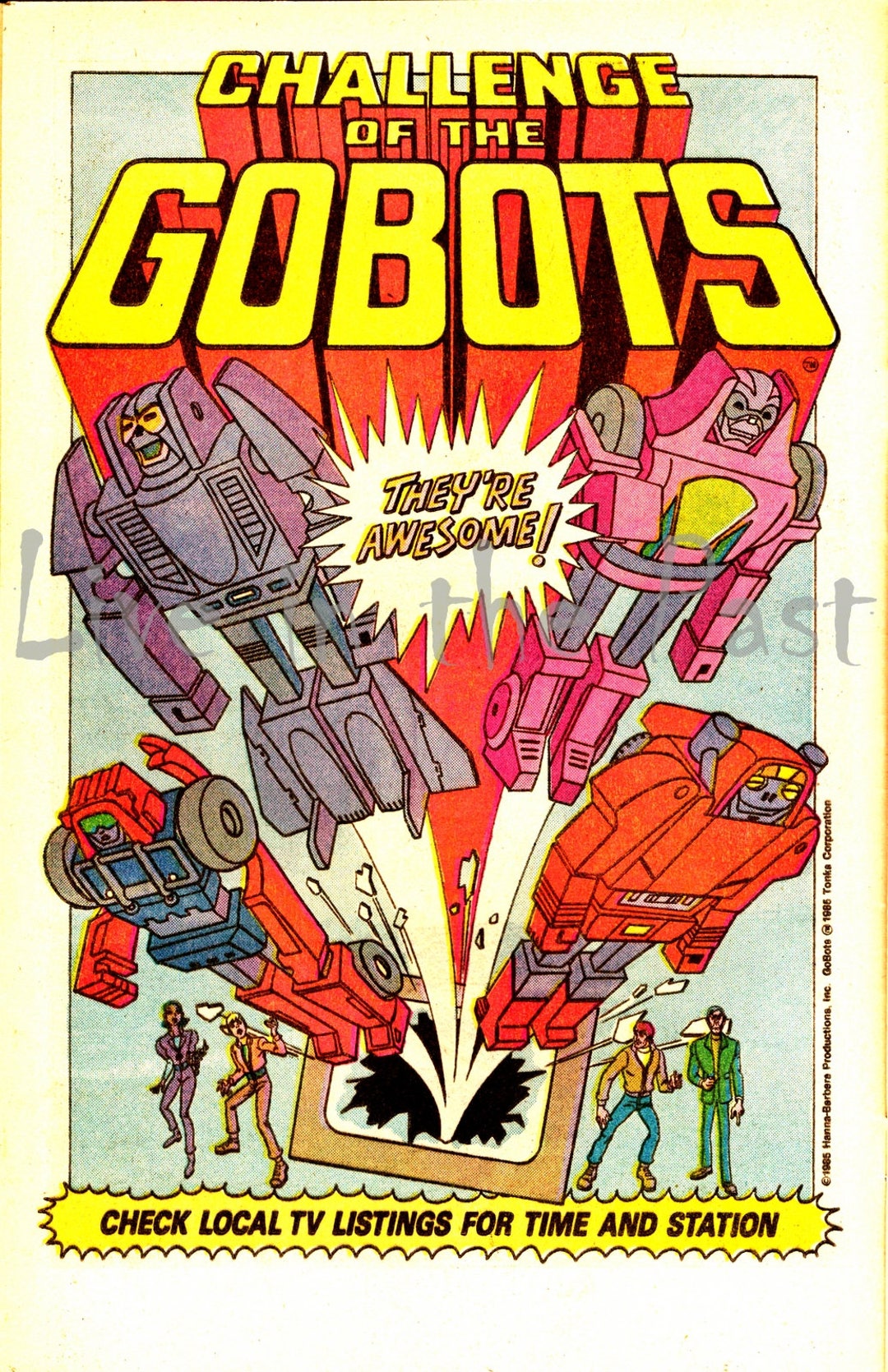 Challenge of the Gobots Cartoon TV Advertisement Poster Print - Etsy