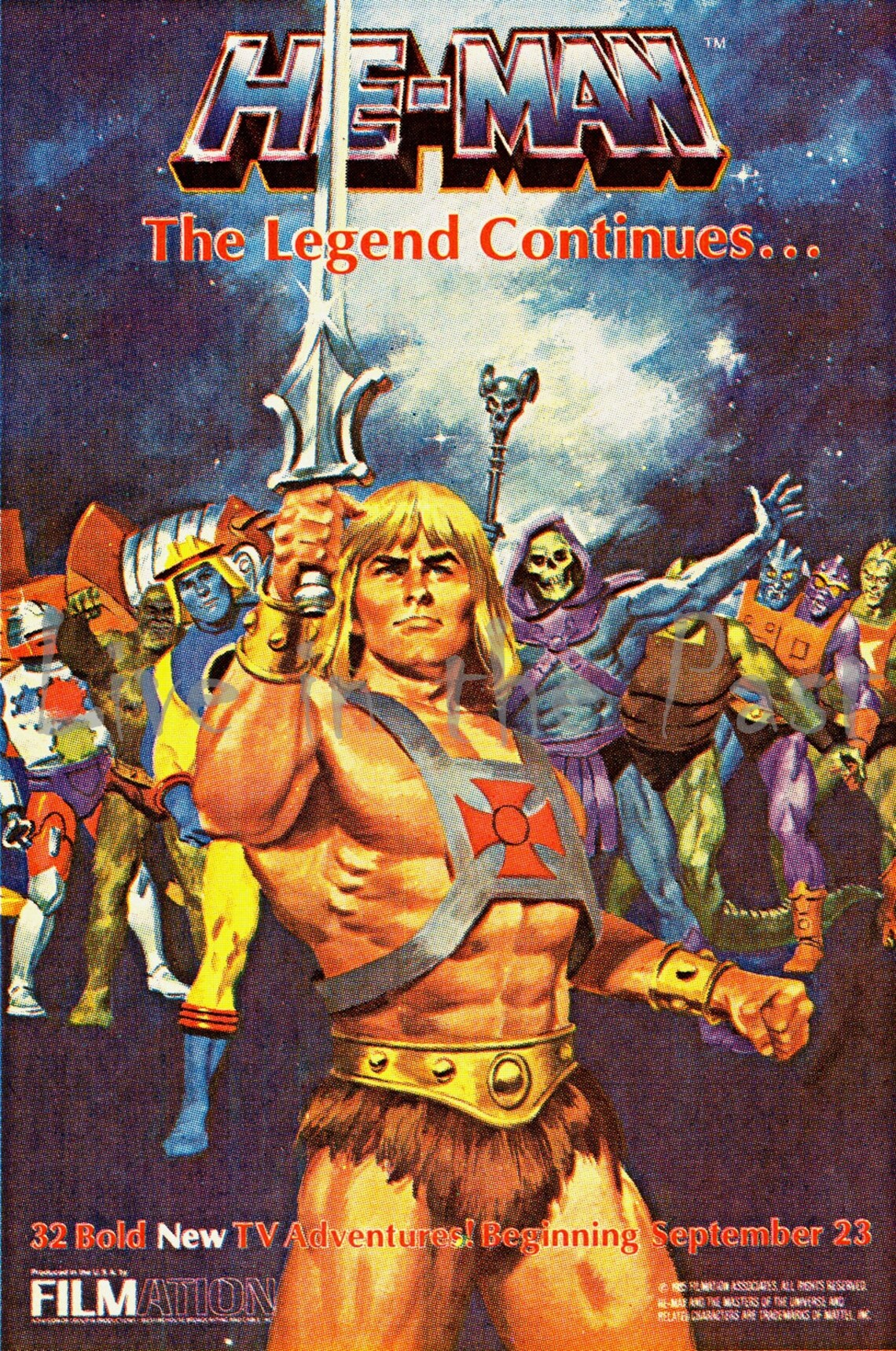 He-man Filmation Cartooon TV Series Advertisement Poster Print *promo ...