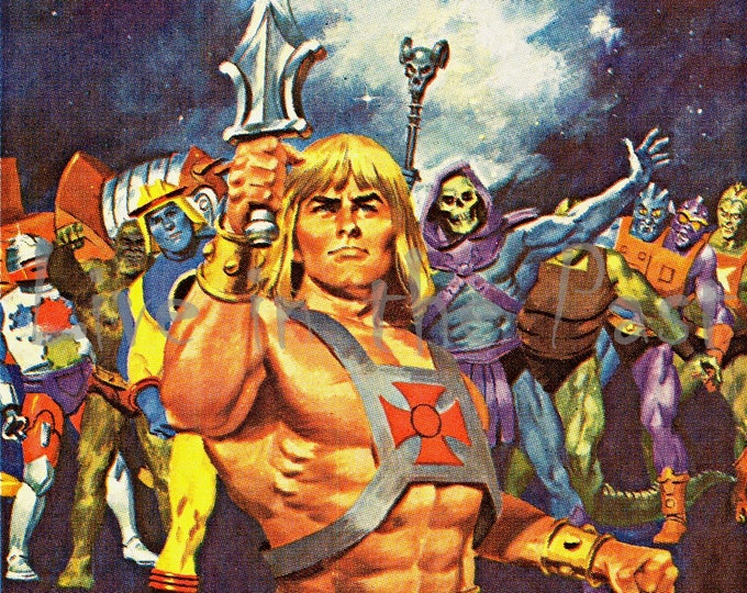 He-man Filmation Cartooon TV Series Advertisement Poster Print - Etsy